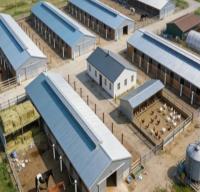 China Custom-Sized Light-Transmitting Anti-Rust Agricultural Livestock Steel Cattle Sheds, Chicken Coops & Horse Stables for sale