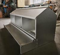 China High Capacity Galvanized Steel Feed Silo  Manual Egg Nest Box for Poultry Farm for sale