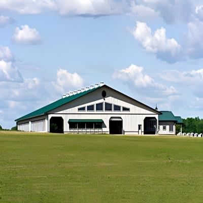 China Galvanized Steel Prefabricated Cattle Shed with Easy Installation & Customizable Layout for sale