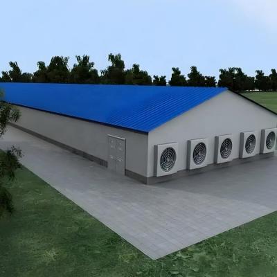 China H Section Steel Galvanized 4 Tiers Poultry Farm Cage for Chicken Layer and Broiler for sale