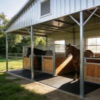 China Modular Quick-Assembly Windproof Waterproof Low-Maintenance Steel Poultry House and Livestock Steel Shed for sale