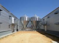 China Galvanized Steel Poultry House with 50-Year Lifespan and Mesh Screened Windows for sale