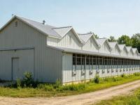China Prefabricated Integrated Steel Poultry House with Easy Assembly and High Flexibility for sale