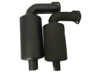 China Kubota RT120 Single Cylinder Diesel Engine Silencer with Black Bend - Compatible with 165F, R175, S195 Models for sale