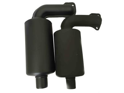 China Kubota RT120 Single Cylinder Diesel Engine Silencer with Black Bend - Compatible with 165F, R175, S195 Models for sale