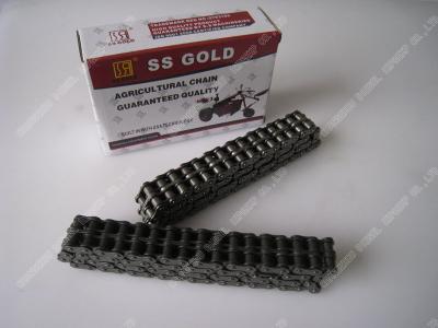China SS Gold Transmission Chain 12AH-2-50L 60H-2-60L Industrial Roller Chain with Anti-Rust Oil for sale