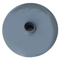 China DF12-33014 Tail Wheel Assembly for Power Tiller Tractor 330mm 5kg Iron Grey Black for sale