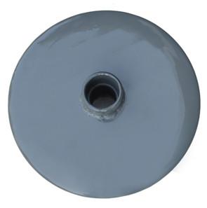 China DF12-33014 Tail Wheel Assembly for Power Tiller Tractor 330mm 5kg Iron Grey Black for sale