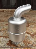 China SF195 Single Cylinder Diesel Engine Silencer 1.45kg Silver Color 6pcs per Carton for sale