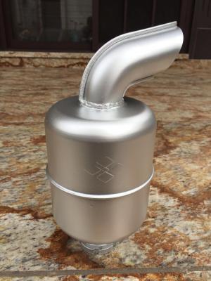 China SF195 Single Cylinder Diesel Engine Silencer 1.45kg Silver Color 6pcs per Carton for sale