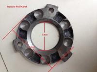 China Steel Clutch Pressure Plate DF12-21106 for Walking Tractor Power Tiller 200mm for sale