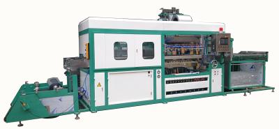 China PLC Microcomputer Controlled Vacuum Thermoforming Machine Energy Efficient Thermoforming Machine for Fast Food Containers for sale