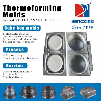 China High Precision Aluminium Alloy Thermoforming Mould with Water-Cooled Circulation for Cake Box Mold for sale