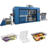 China Fully Automatic Hinged Container Thermoforming Blister Packing Machine for PP/PS/PVC/EPS Materials for sale