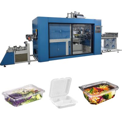 China Fully Automatic Hinged Container Thermoforming Blister Packing Machine for PP/PS/PVC/EPS Materials for sale