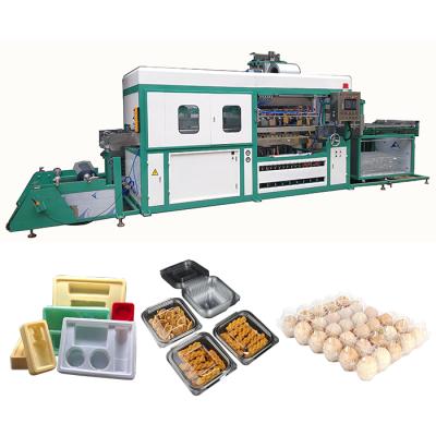 China High Precision Pressure Thermoforming Machine with 1220 mm Forming Length 420-710mm Forming Width and 0.1-2.5mm Material Thickness for sale