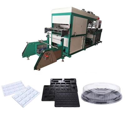 China Automatic PLC Control Pressure Thermoforming Machine with 1000mm Forming Length and Multi-Stations for Plastic Bowl Making for sale