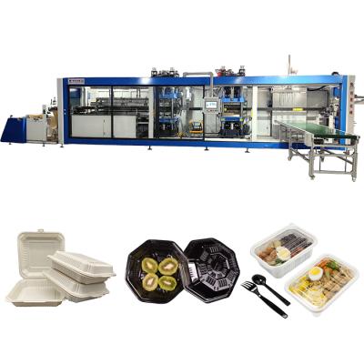 China Fully Automatic Thermoforming Molding Machine for Chocolate Packing Trays PP/PET/PVC/PS/HIPS Materials Touch Screen Control for sale