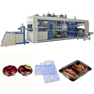 China Automatic 710×850mm Thermoforming Machine with 10-30 Mold/Min Efficiency and Positive Negative Pressure Forming for sale