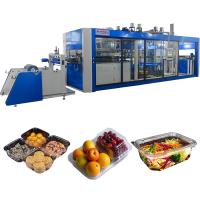 China Automatic Pressure Thermoforming Machine for Biodegradable Plastic Bowls with 10-30 Mold/Min Efficiency and 610×750mm Forming Area for sale