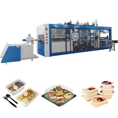 China Multi-Station Fruit Box Thermoform Machine Disposable Stacking Tray 3 Stations Thermoform Making Machine for sale
