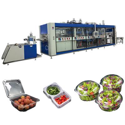 China Positive and Negative Pressure Thermoforming Machine with 650×750mm Maximum Forming Area and 10-35 Mold/Min Production Efficiency for sale