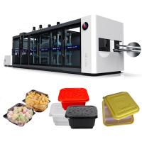 China Fully Automatic Pressure Thermoforming Machine with 710×850mm Maximum Molding Die Area and 10-30 Mold/Min Production Efficiency Featuring Circulating Water Cooling for sale