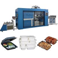 China Pressure Thermoforming Machine with 420-760mm Forming Width 0.1-2.5mm Material Thickness and Accurate Temperature Control for sale
