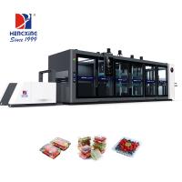 China All Servo Motor Multi-Stations Thermoforming Machine Automatic PET PVC HIPS Plastic Take Away Tray Plate Making Machine for sale