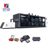 China PP PET PS Plastic Pressure Thermoforming Machine Plastic Lunch Box Making Plastic Vacuum Forming Machine for sale
