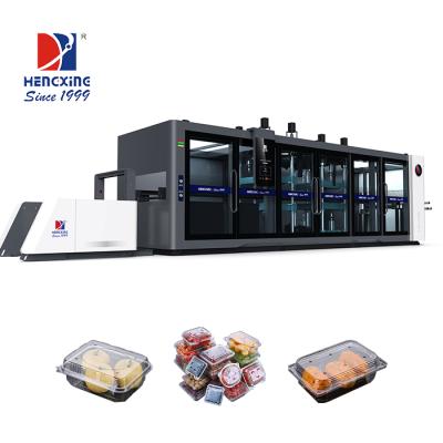 China High Speed Automatic PP PS PET PVC Plastic Box Making Machine Servo Motor Drive Pump Remote Control Touch Screen Control for sale
