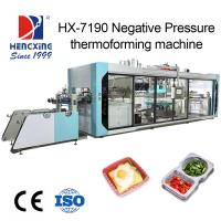 China Fully Automatic Multistation Vacuum Forming Machine Motor High Productivity for PP/PS/PET/PVC/OPS PLA Transparent Cake Boxes for sale