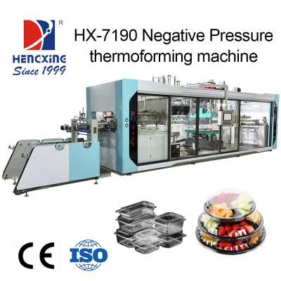 China Fully Automatic Disposable Plastic Food Boxes Machine Thermoforming Machine for Making Take Away Box Product for sale