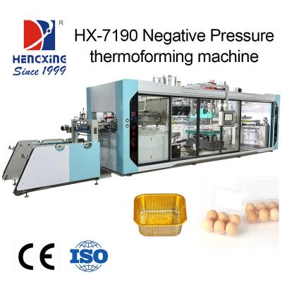 China Fully Automatic Disposable Plastic Food Boxes Machine Egg Tray Thermoforming Machine For Making Take Away Box Product for sale
