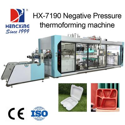 China PP lunch take away boxes Food Containers Thermoforming Machine Automatic PS/PVC/ABS PET/PP/PE Vacuum Forming Machine High Productivity for sale