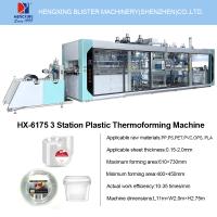 China Touch Screen Plastic Thermoforming Machine for Disposable Cup Lids & Container Blanks for sale