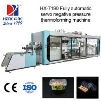 China Auto Stacking Pressure Thermoforming Machine with Ceramic Heating and PLC Touch Screen Interface for Plastic Container Production for sale