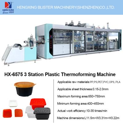 China Thermoforming Machine for Making Pet pp Bops Ps Pvc Products Take Away Food Box Supplier Strawberry Tableware for sale