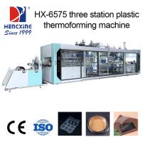 China PLC Controlled High Output Pressure Thermoforming Machine with 650×750mm Forming Size for Large Scale Production for sale