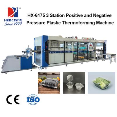 China Automatic Thermoforming Machine for PP/PET/PS/PVC Sheets - 2-Compartment & 3-Compartment Meal Prep Containers for sale