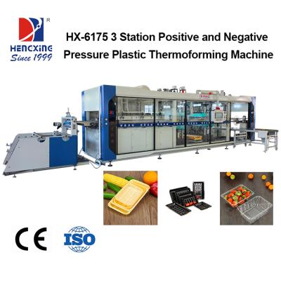 China Automatic Positive Negative Pressure Thermoforming Machine Multi-Station Plastic Vacuum Forming Pressure Equipment for High-Efficiency Packaging Production for sale