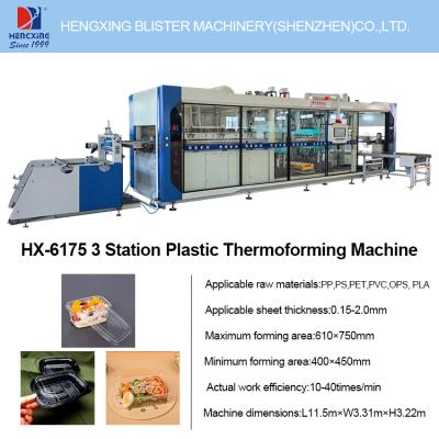 China All-in-One Thermoforming Forming Cutting Stacking Machine for Bio-Plastic & Recycled PET Materials | HENGXING for sale