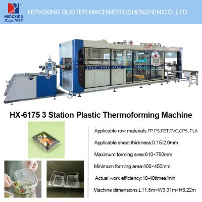 China Automatic Air Pressure Thermoforming Machine for Premium Plastic Food Trays & Clamshell Box Manufacturing for sale