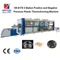 China 3-Station Positive & Negative Pressure Thermoforming Machine for 2-Piece Egg Cartons for sale