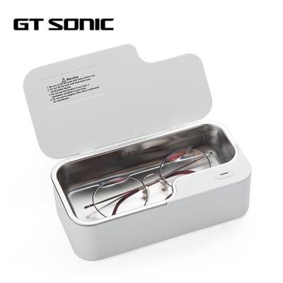 China Smart Ultrasonic Glasses Cleaner , White / Green Portable Ultrasonic Cleaner for sale