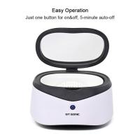 China Portable Ultrasonic Glasses Cleaner 5 Min Auto Shut Off ABS Housing for sale