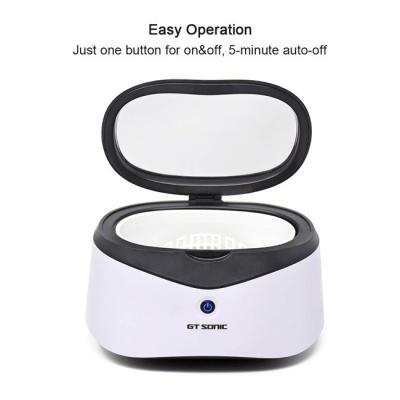 China Portable Ultrasonic Glasses Cleaner 5 Min Auto Shut Off ABS Housing for sale