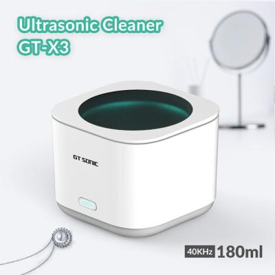 China GT SONIC Household Ultrasonic Cleaner For Jewelry, 180ML SUS304 Tank, 20W Low Voltage for sale