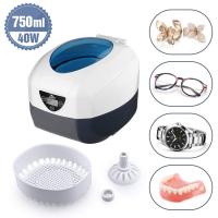 China 40KHz 35W Home Digital Ultrasonic Cleaner For Discs / Eye Glasses / Makeup Tools for sale