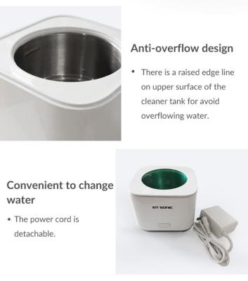 China 180ml Portable Small Ultrasonic Cleaner 43kHz Frequency For Braces for sale